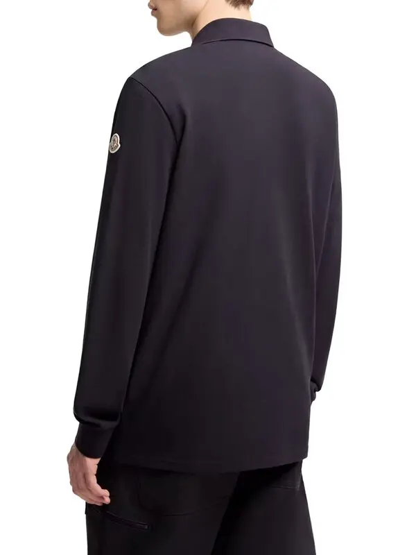 Moncler Cotton Piqué Polo Shirt With Logo