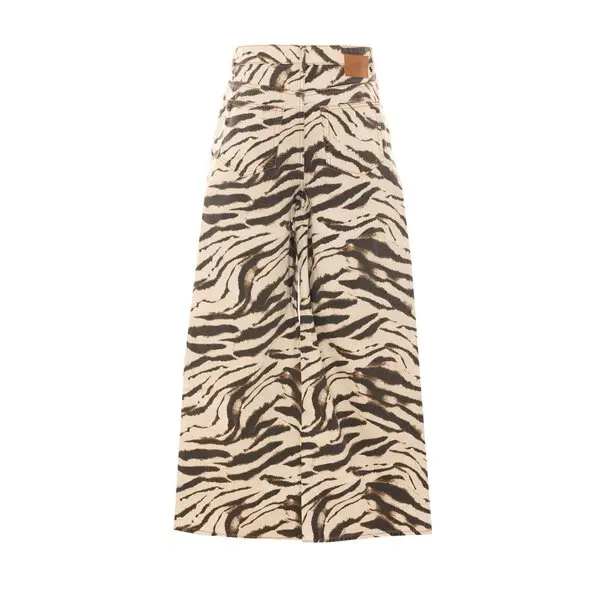 GANNI Lari Wide Jeans - Cream