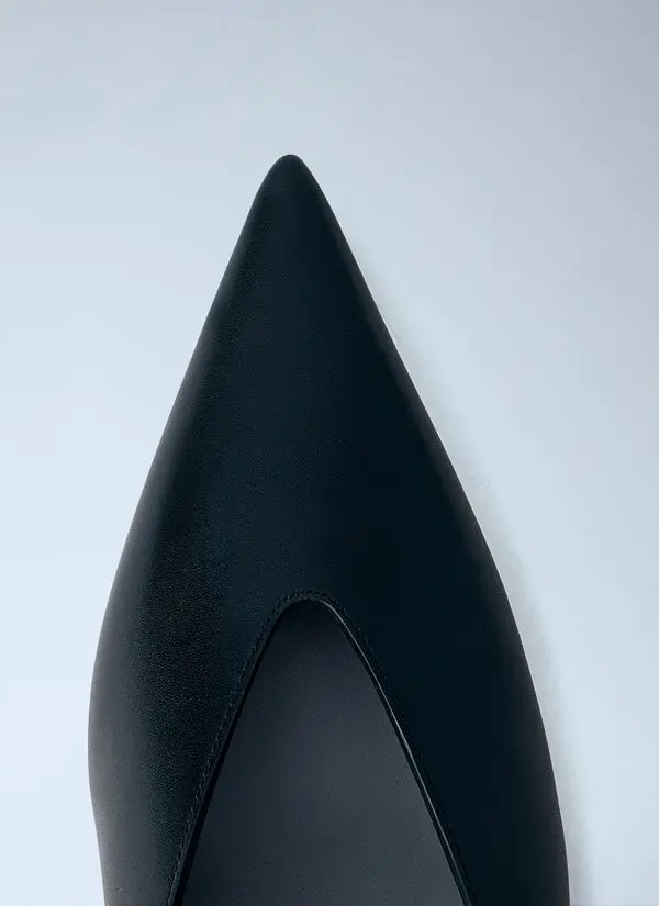 Balenciaga City Leather Mules - Black