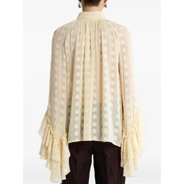 Etro Silk-blend Crepon Jacquard Shirt