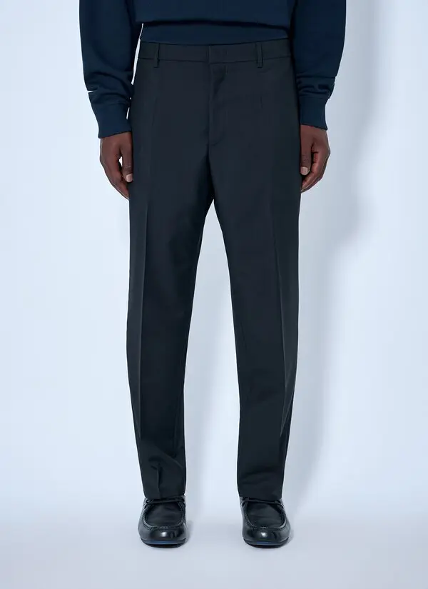 JIL SANDER Tapered Cropped-leg Trousers - Black