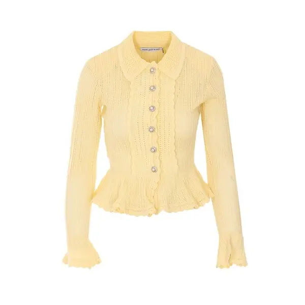 SELF-PORTRAIT Cardigan Diamond Points