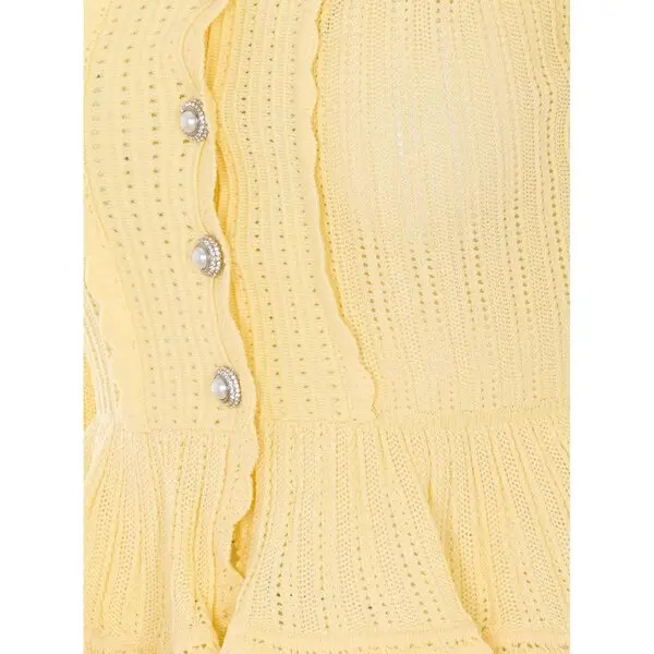SELF-PORTRAIT Cardigan Diamond Points