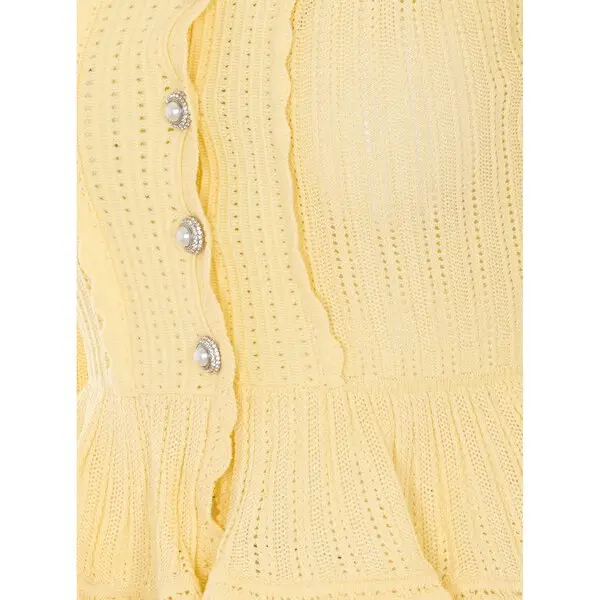 SELF-PORTRAIT Diamond Point Cardigan