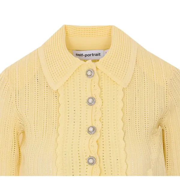 SELF-PORTRAIT Diamond Point Cardigan