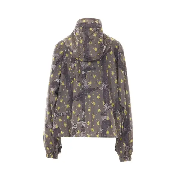 GANNI Printed Nylon Flyweight Jacket - Black