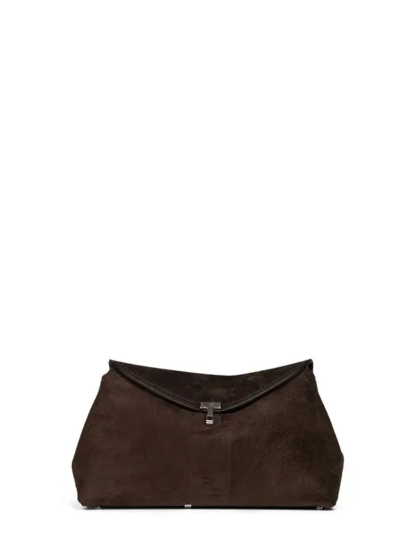TOTEME Brown T-lock Clutch Bag - Multicolor