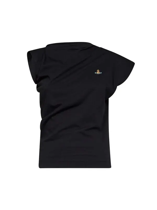 VIVIENNE WESTWOOD Cotton Jersey Hebo Draped Top - Multicolor