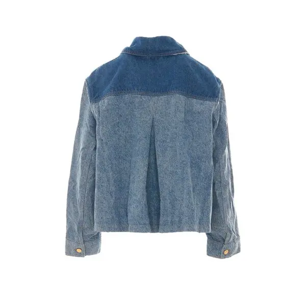 GANNI Patchwork Denim Jacket