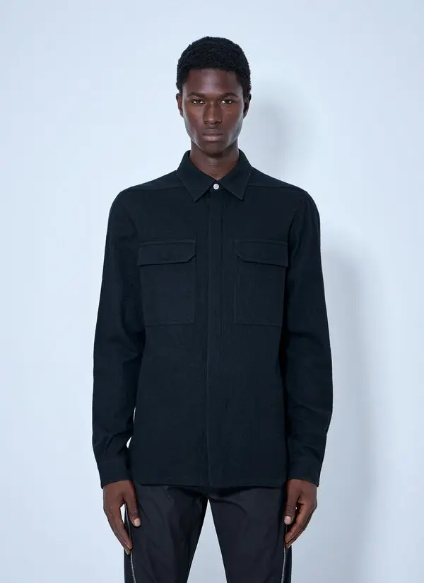 Rick Owens Wool Blend Overshirt
