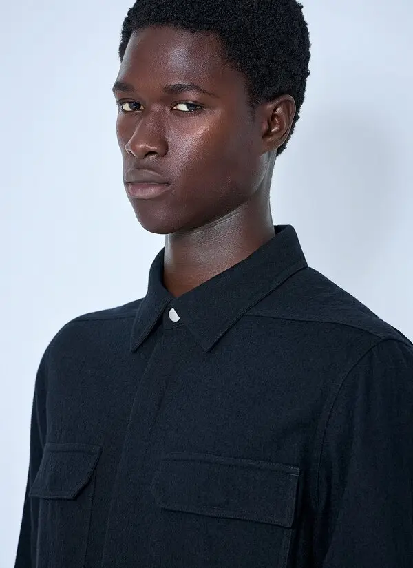 Rick Owens Wool Blend Overshirt