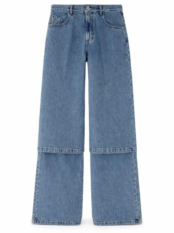 Attico Layered Long Jeans