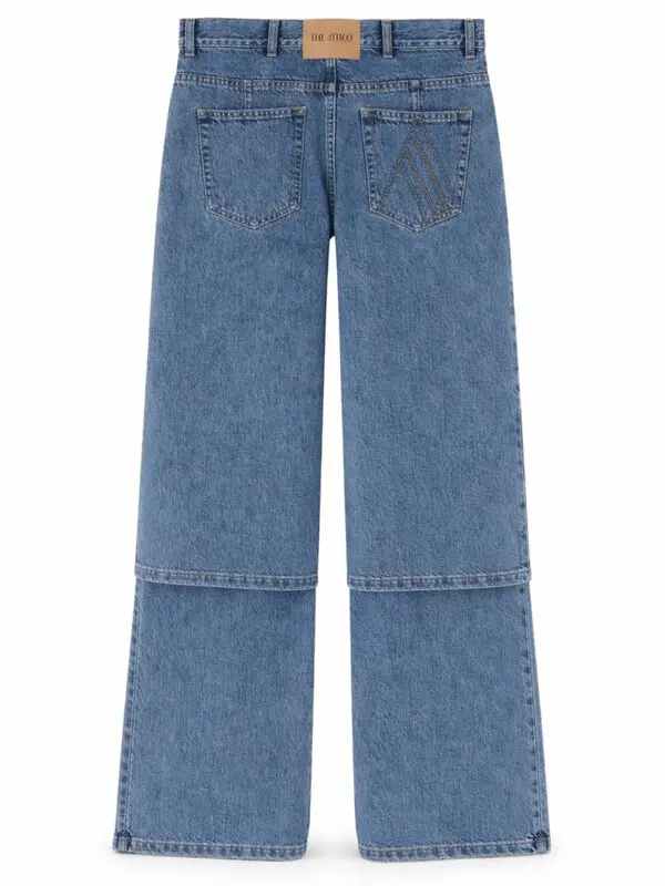 Attico Layered Long Jeans