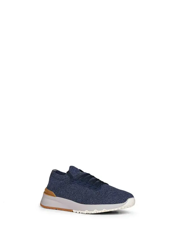Brunello Cucinelli Denim Wool Knit Runners