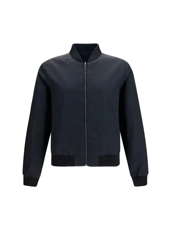 Gucci Reversible Silk Faille Zip Jacket - Black
