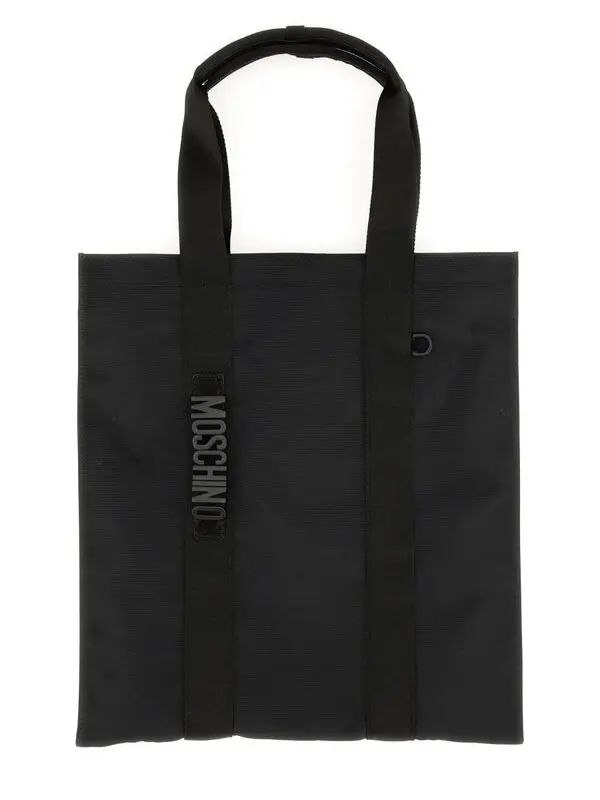 Moschino Tote Bag With Logo - Black