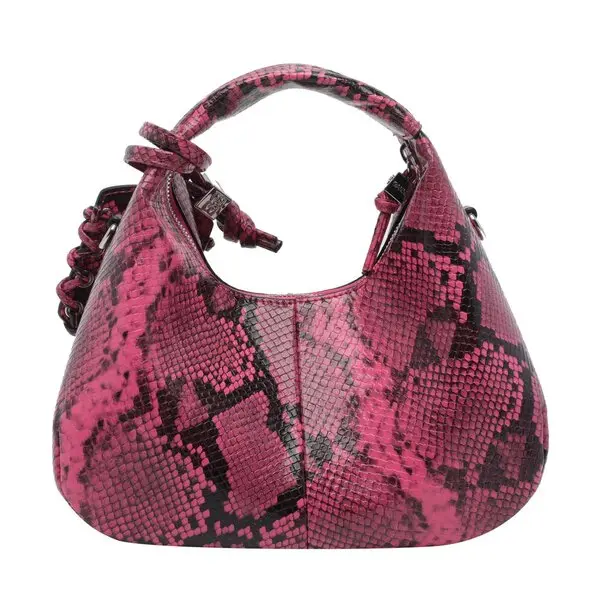 GANNI Hobo Mini Snake - Pink