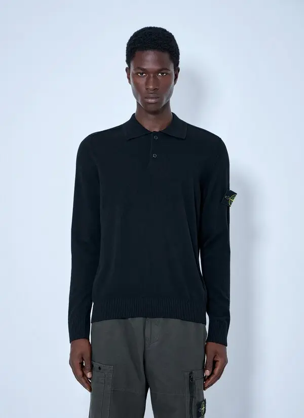 Stone Island Long Sleeve Polo Knit