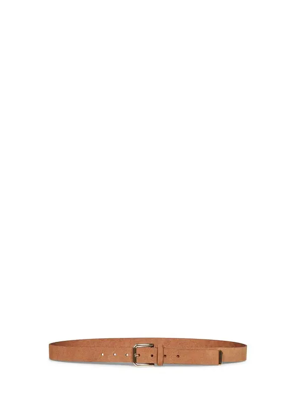 Brunello Cucinelli Light Brown Reversed Leather Belt - Multicolor