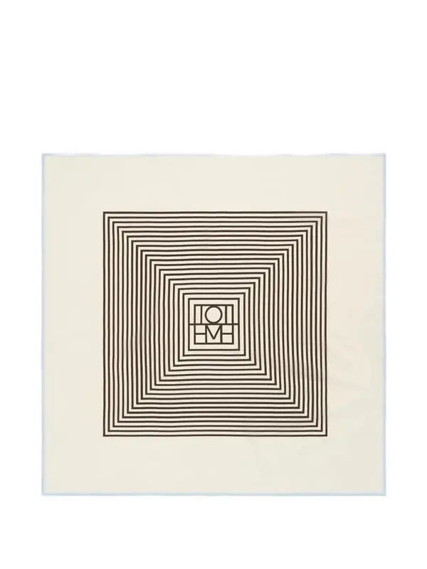 TOTEME Monogram Silk Foulard - Multicolor