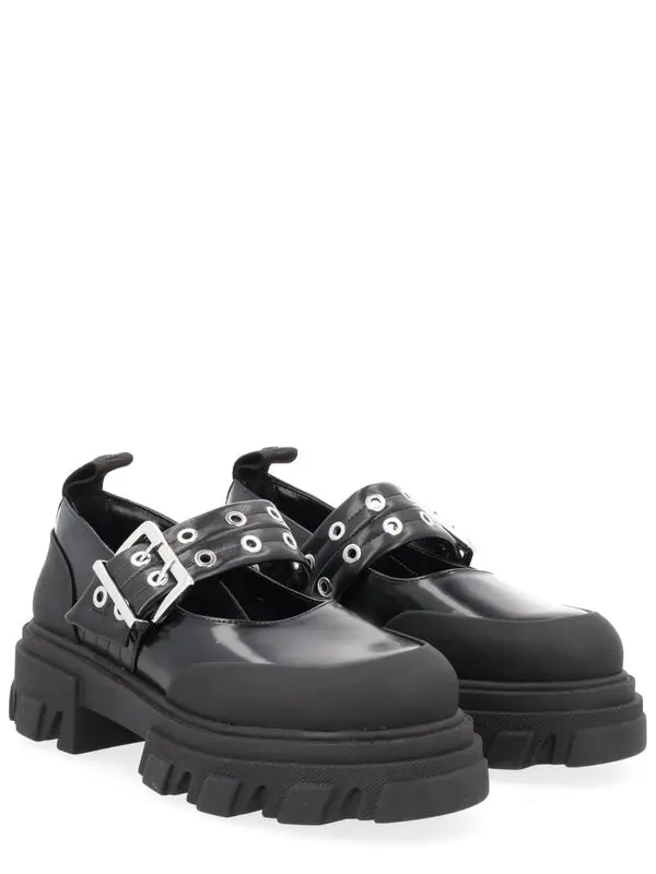 GANNI Ballerina With Logo Buckle
