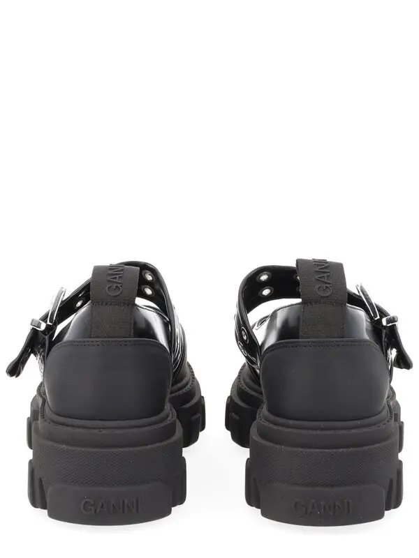 GANNI Ballerina With Logo Buckle