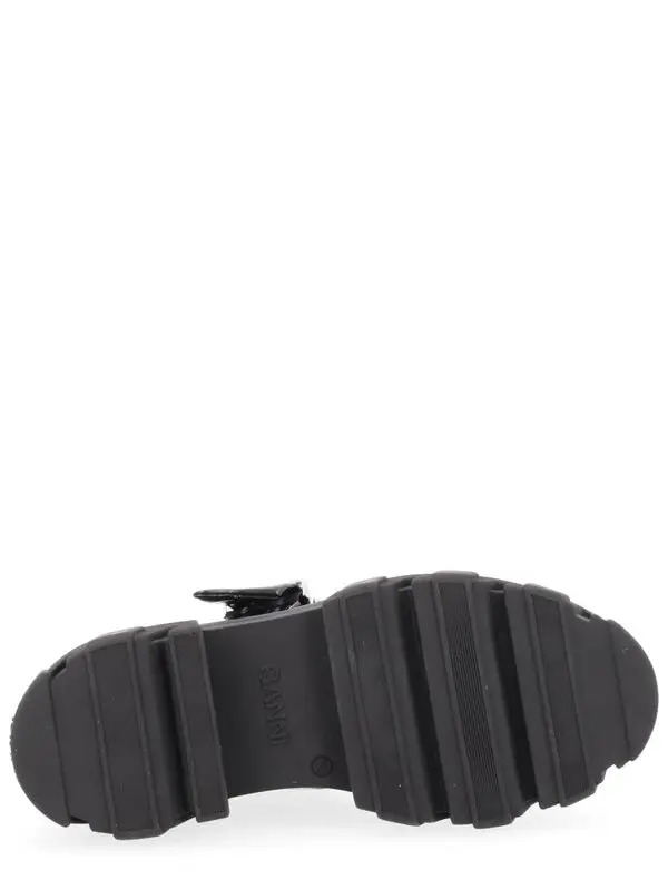 GANNI Ballerina With Logo Buckle
