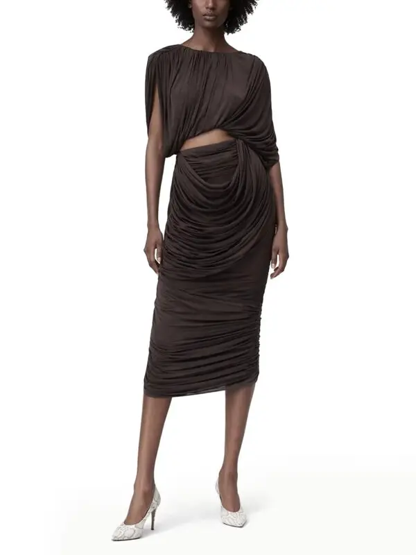 Magda Butrym Cupro Midi Skirt