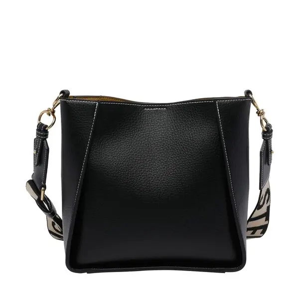 Stella McCartney Logo Square Crossbody Bag - Black