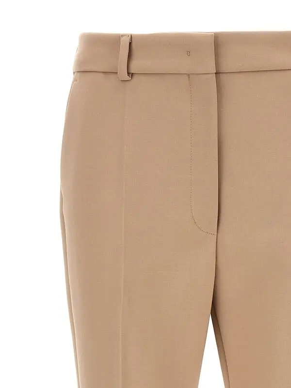 Sportmax Holiday Wool-blend Pants - Cream