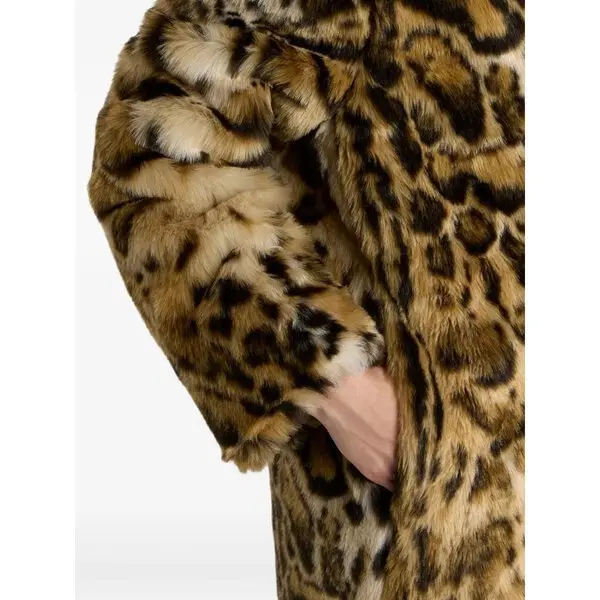 Etro Neutrals Coats Faux Fur Coats