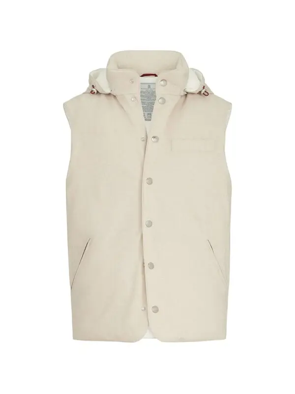Brunello Cucinelli Wool Padded Vest - Multicolor
