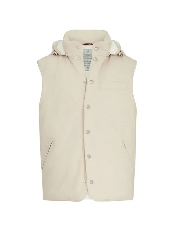 Brunello Cucinelli Wool Padded Waistcoat - Multicolor