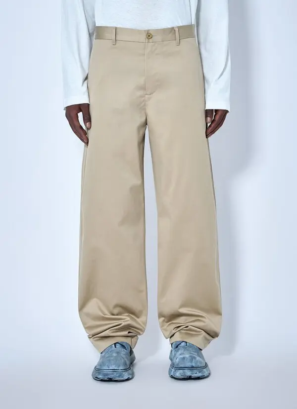 Acne Studios Cotton Satin Tailored Trousers