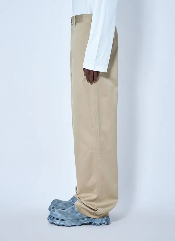 Acne Studios Cotton Satin Tailored Trousers