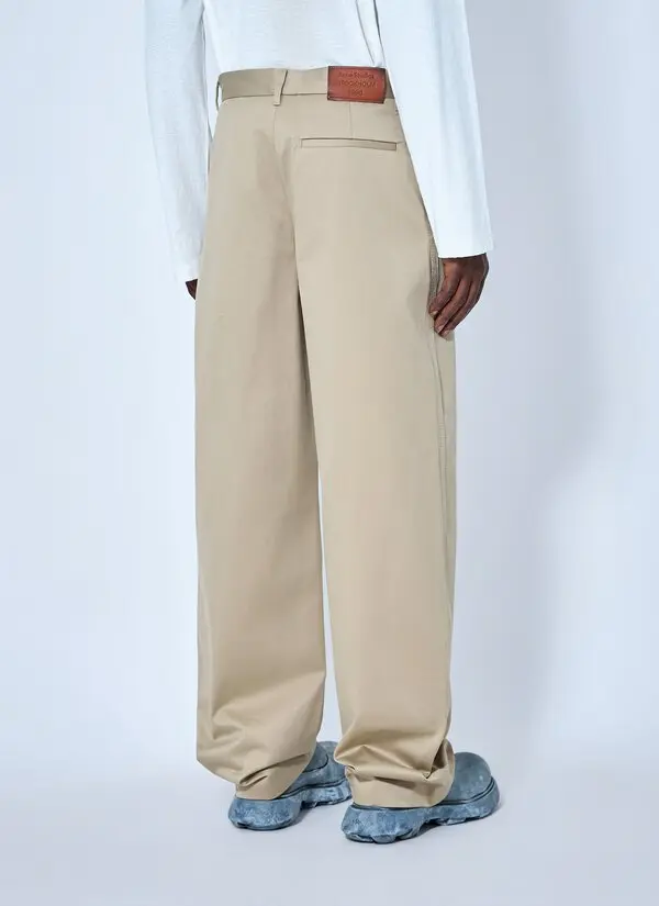Acne Studios Cotton Satin Tailored Trousers