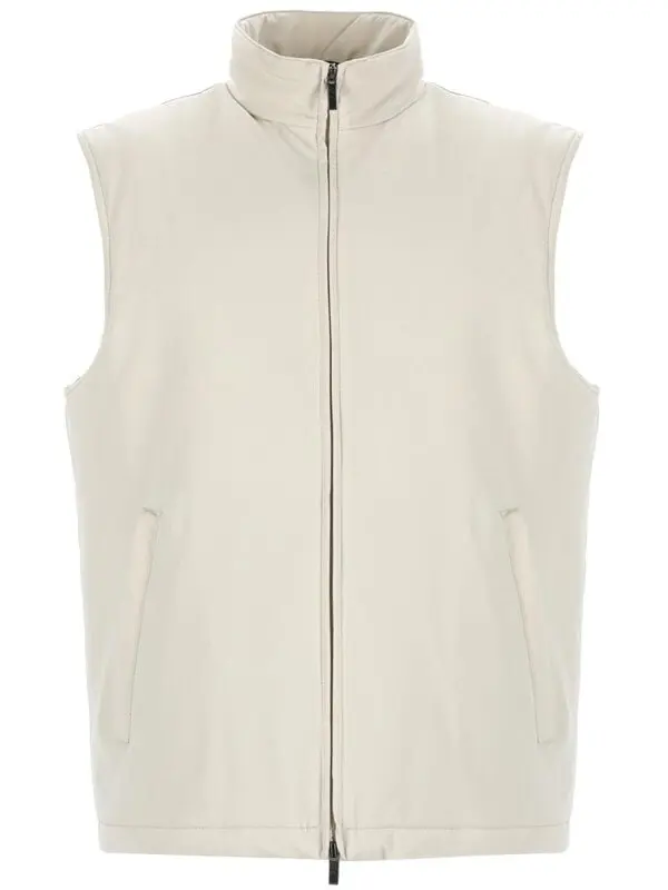 FAY Turtleneck Vest - Cream
