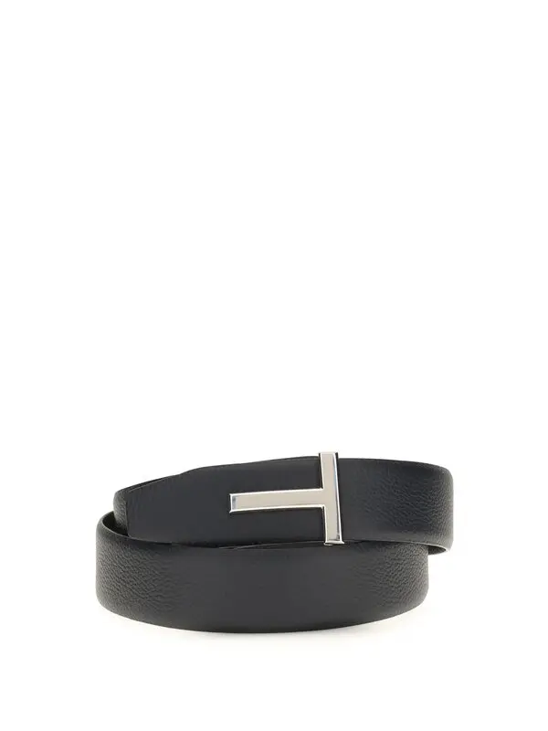 TOM FORD Reversible Leather Belt - Black
