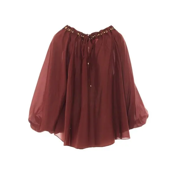 Zimmermann Aster Curled Blouse With Beads