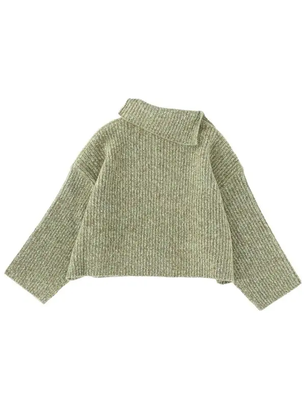 GANNI Sweater With Side Button Closure