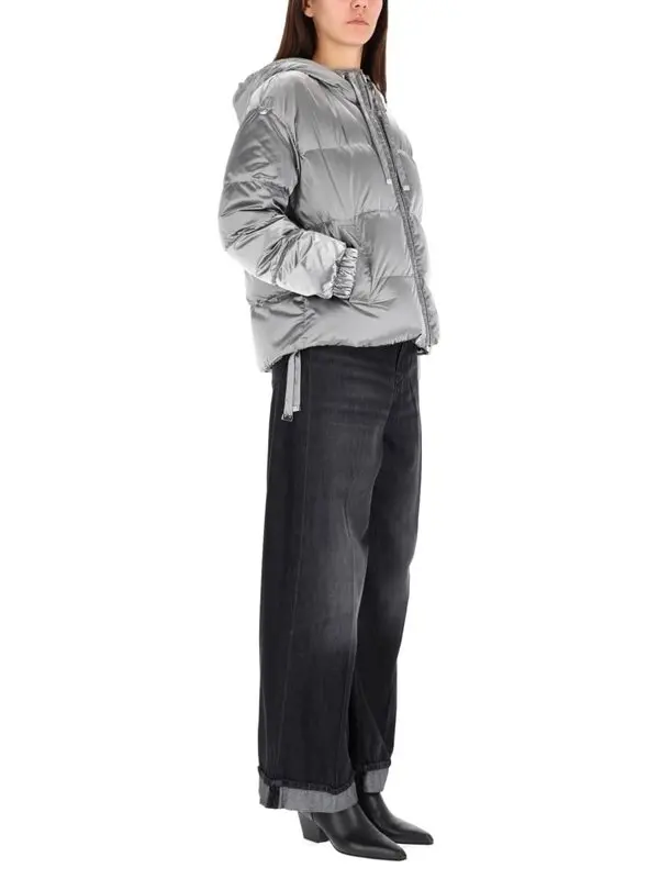 Max Mara Anti-drip Satin Quilt - Silver