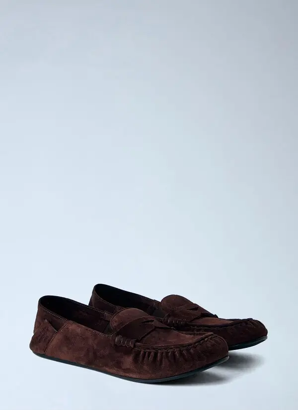 Acne Studios Suede Saddle Loafers