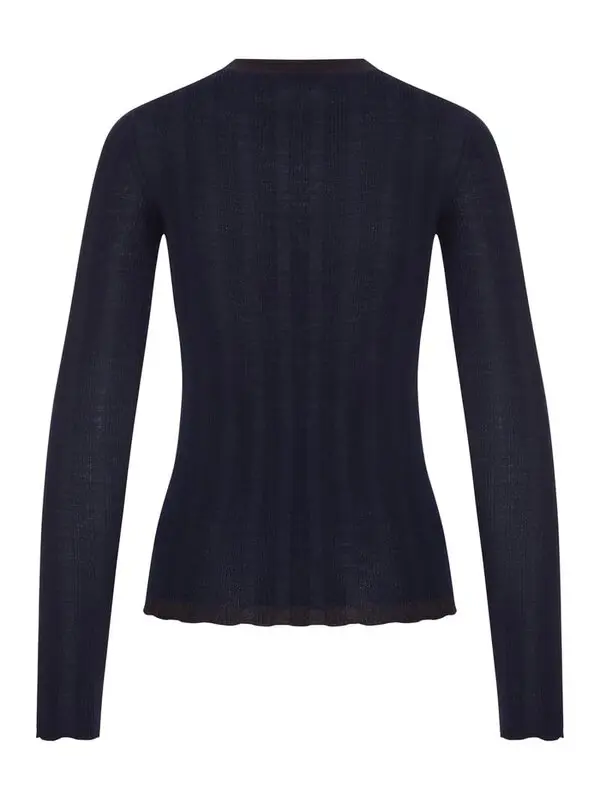 Prada Ribbed Knit Top - Multicolor