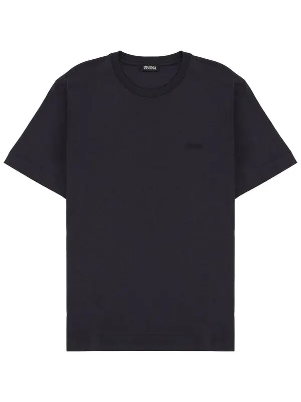 Zegna T-shirt With Logo - Black