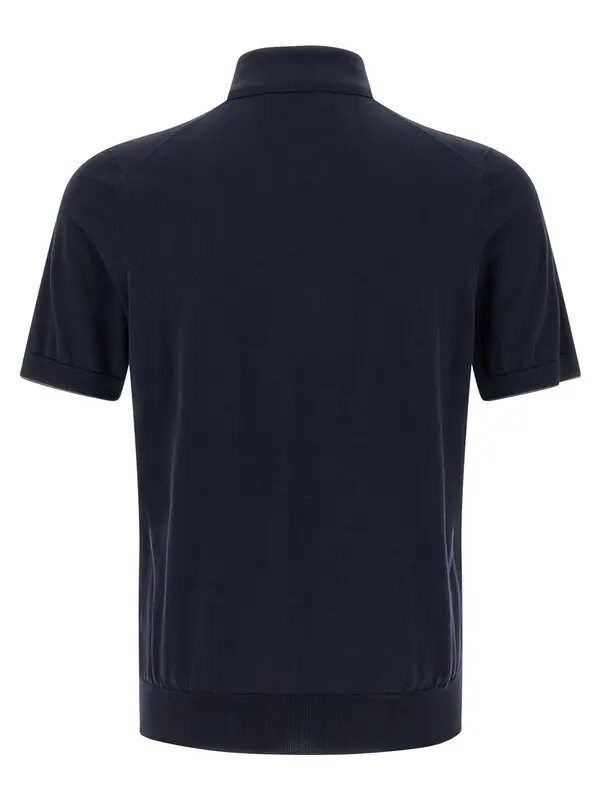 Brunello Cucinelli Logo Embroidery Polo Shirt