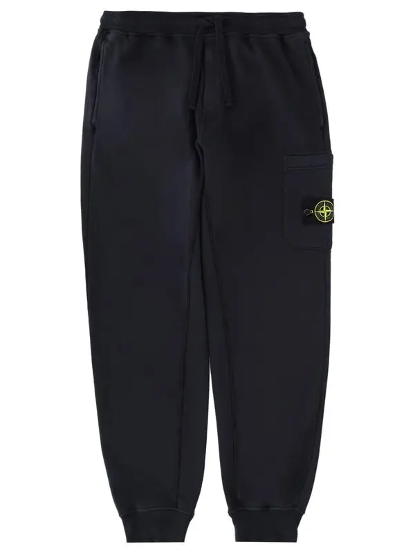 Stone Island Jogger Pants With Logo Patch - Blue