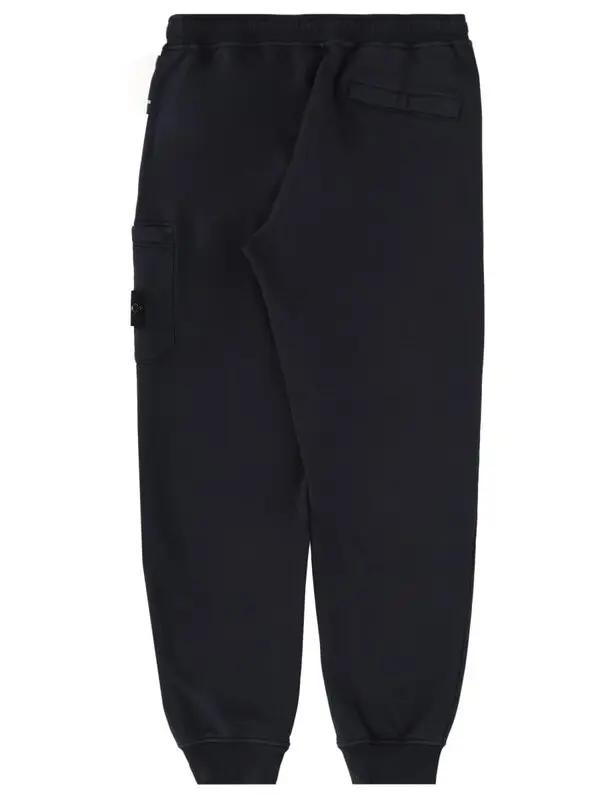 Stone Island Jogger Pants With Logo Patch - Blue