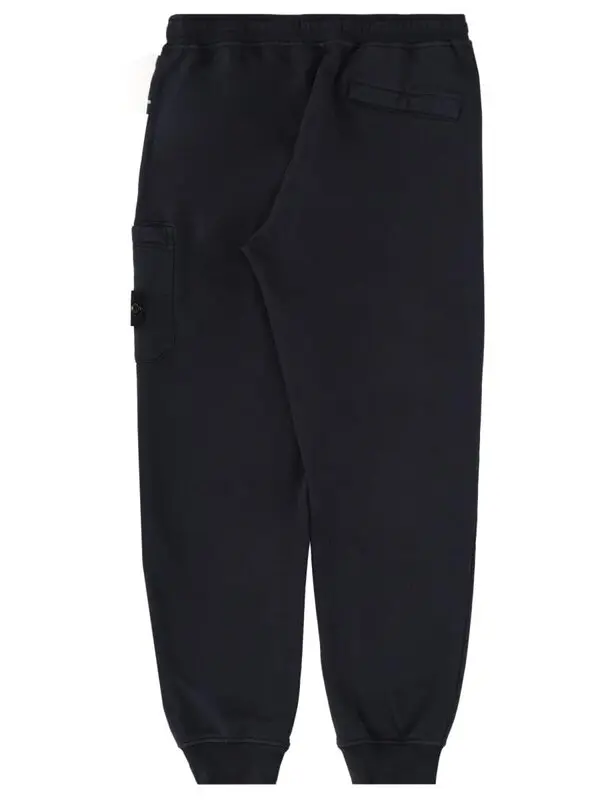 Stone Island Jogger Pants With Logo Patch - Blue