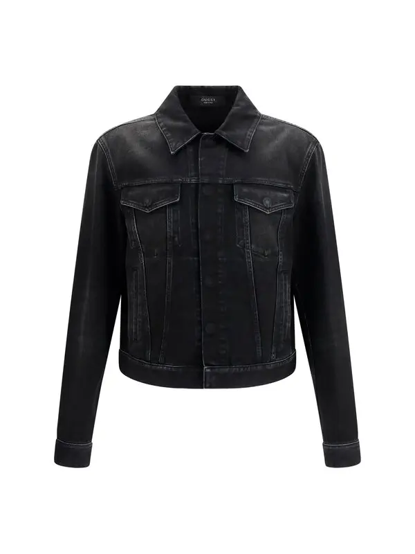 Gucci Cotton Denim Jacket - Blue