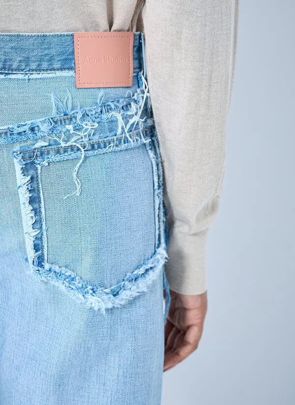 Acne Studios Frayed Denim Jeans